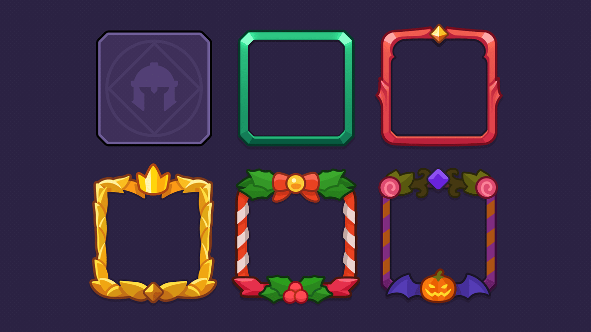 Avatar Frame GUI Kit – Player Profile UI for Games | LAYERLAB – Layer Store