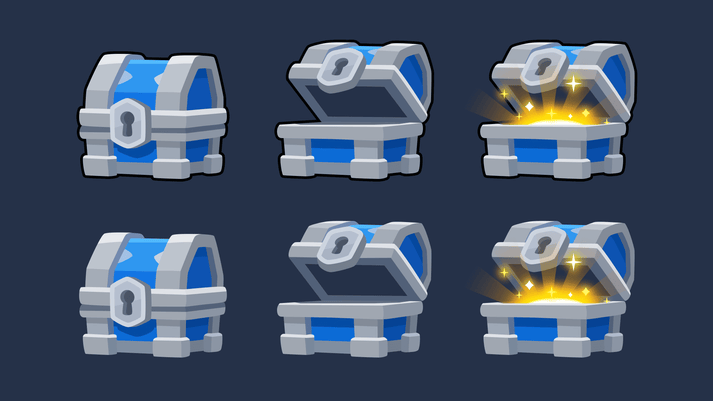 2D Fantasy Silver Chest Asset for Games | LAYERLAB – Layer Store